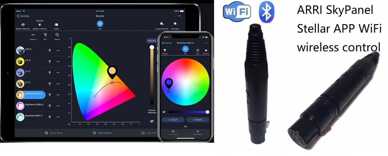 WiFi Wireless ArtNet/sACN to DMX Dongle Controller Android iOS APP ...